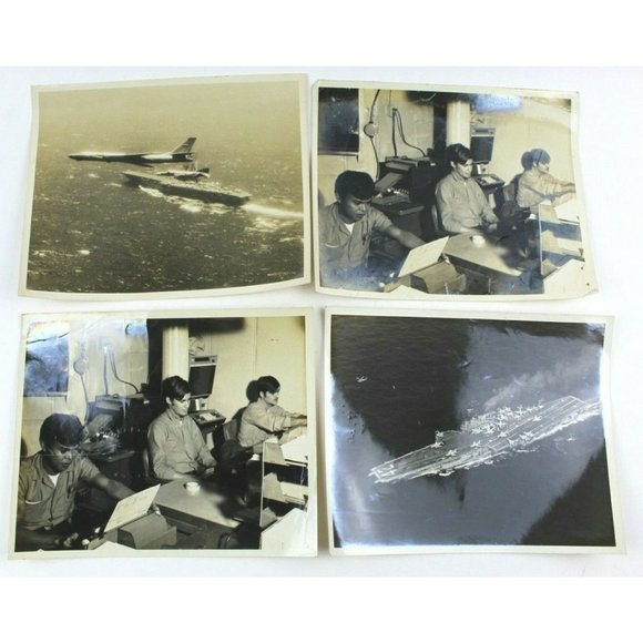 Other | 4 Vintage Antique Usn United States Navy Photographs Bw ...